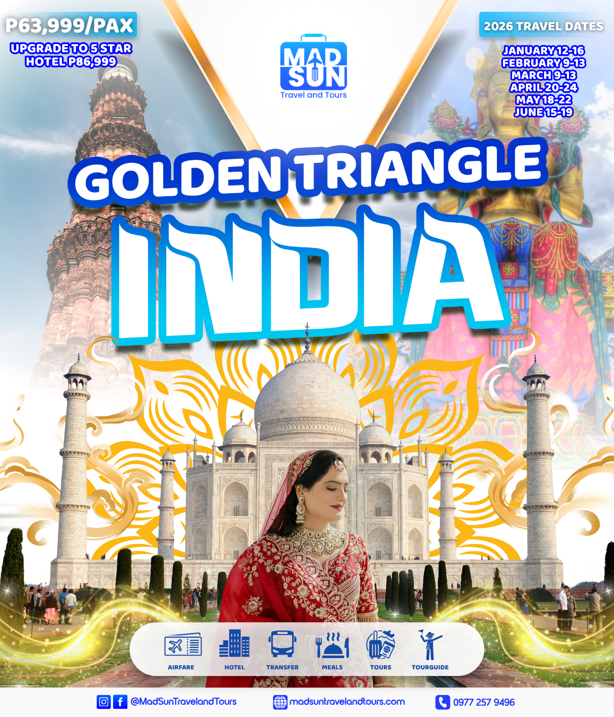 5D4N Golden Triangle India P63,999 – Mad Sun Travel and Tours