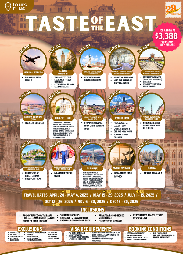 Taste of the East $3388 – Mad Sun Travel and Tours